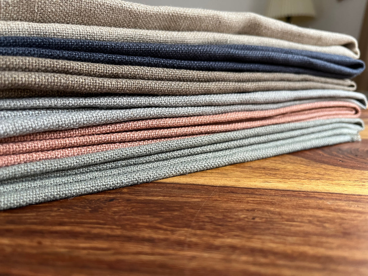 Linen canvas - mocha | Fine linen from Spain – GrueneStoffe.de